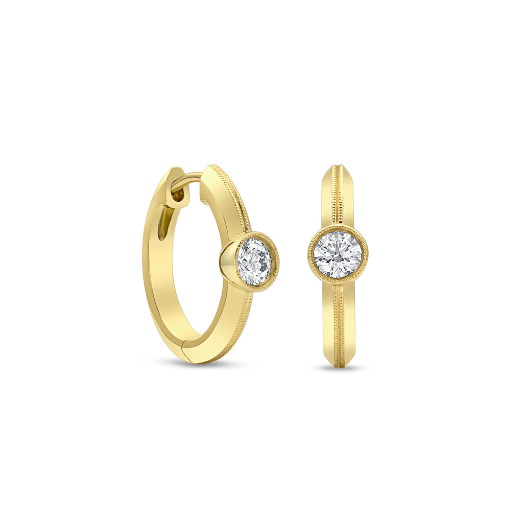 Gold Stone Station Medium Hoops – Katherine & Josephine